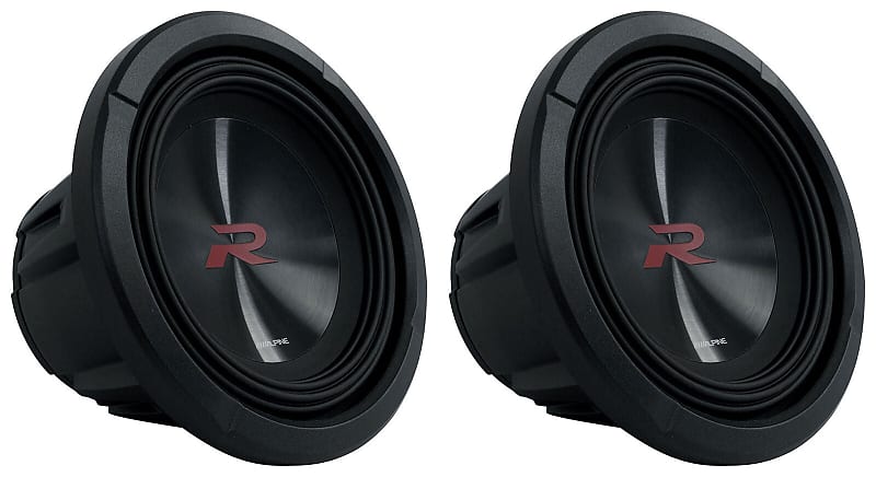 2 Alpine R2-W8D4 8" R Series 1,000 Watt Car Audio Subwoofer, | Reverb
