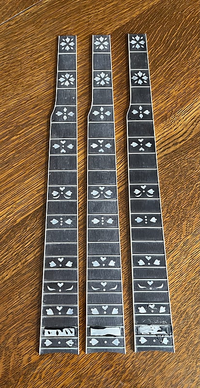 Gibson Mastertone Ebony Fingerboard, Hearts and Flowers Inlay | Reverb