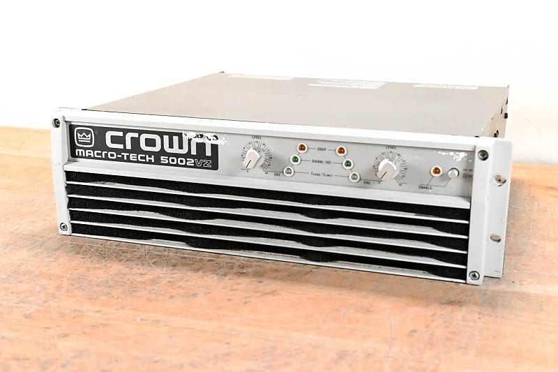 Crown Macro-Tech 5002VZ 2-Channel Power Amplifier CG01KL0 | Reverb