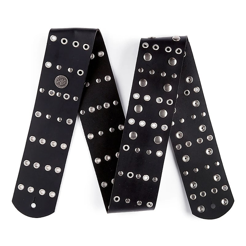 Dunlop DRM02 Red Monkey Eyelet Leather Strap | Reverb