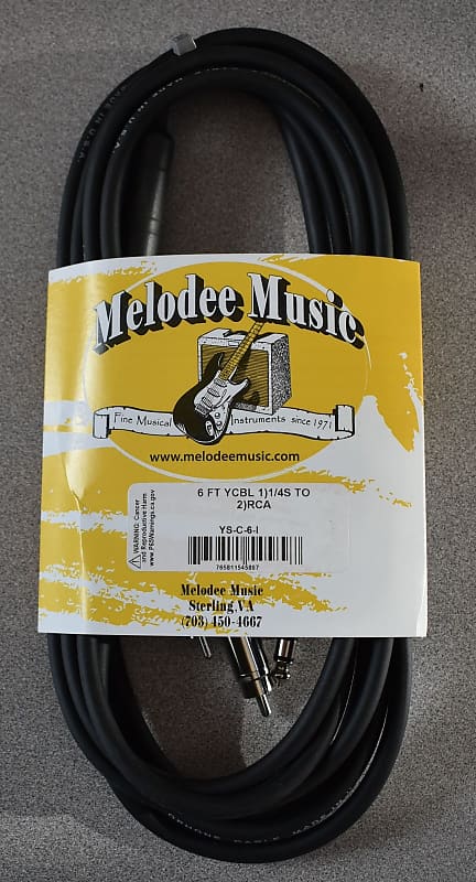 Melodee Music YS-C-6-I "Y" Cable | Reverb
