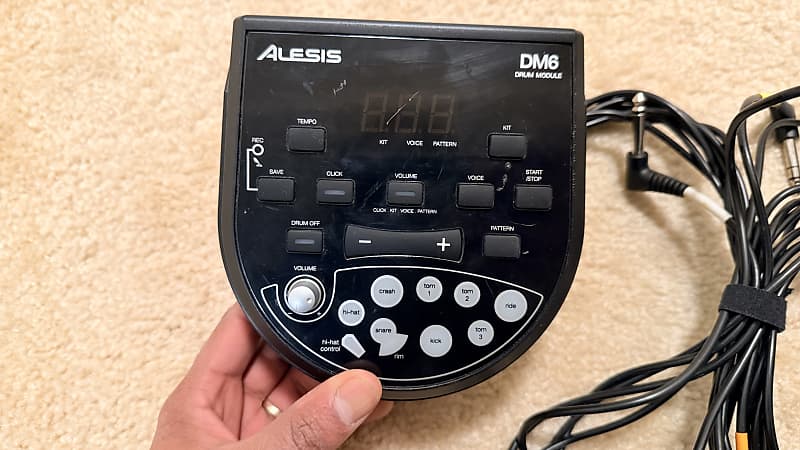 Electronic Drum Set - Alesis DM6 Module + 7 Ch Cables + Five | Reverb