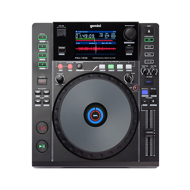 Gemini MDJ-1000 Professional DJ CD Media Player w/ MIDI USB | Reverb