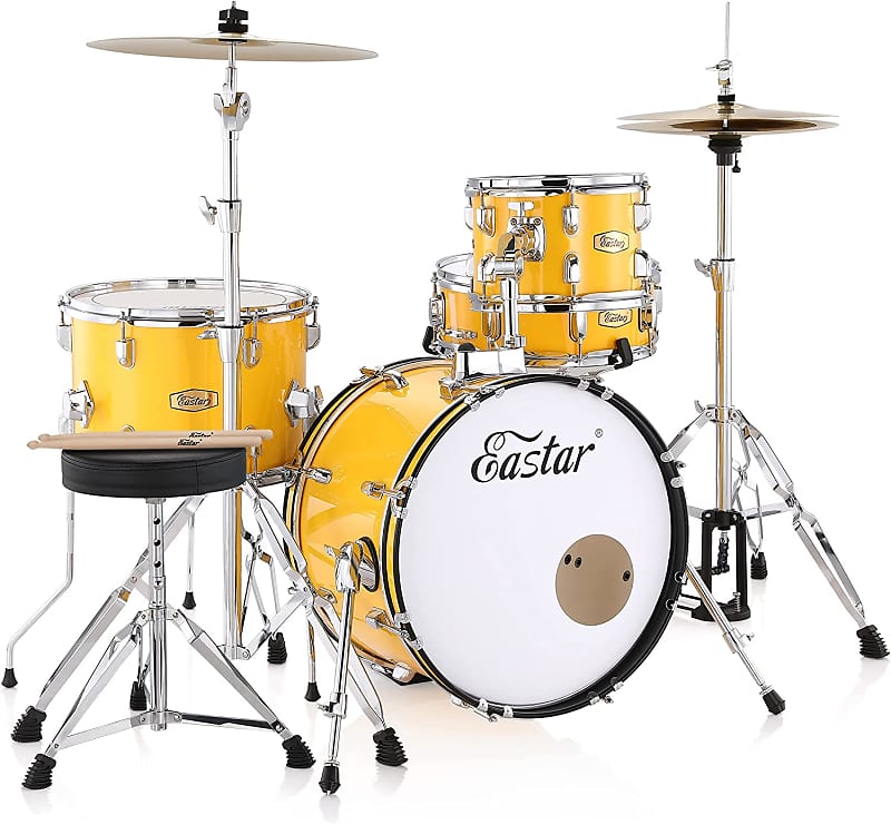 Eastar Adult Drum Set with 4 Drums 2 Cymbals , Complete Drum | Reverb