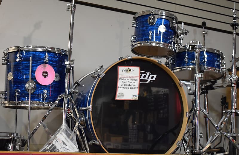 PDP Platinum Series 4 - Piece Shell Pack - Blue Strata Finish | Reverb