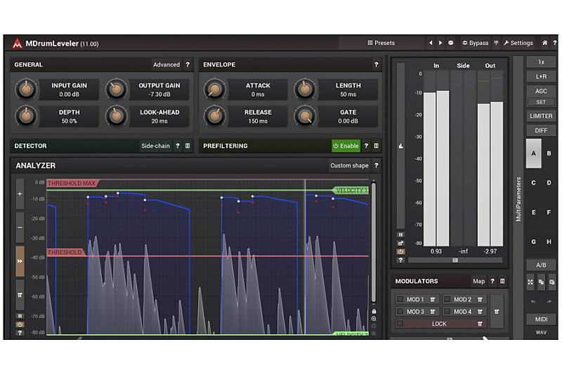 MeldaProduction MDrumLeveler (Download) | Reverb