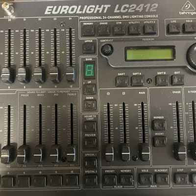 Behringer EUROLIGHT LC2412 V2 24-Channel DMX Lighting Console | Reverb