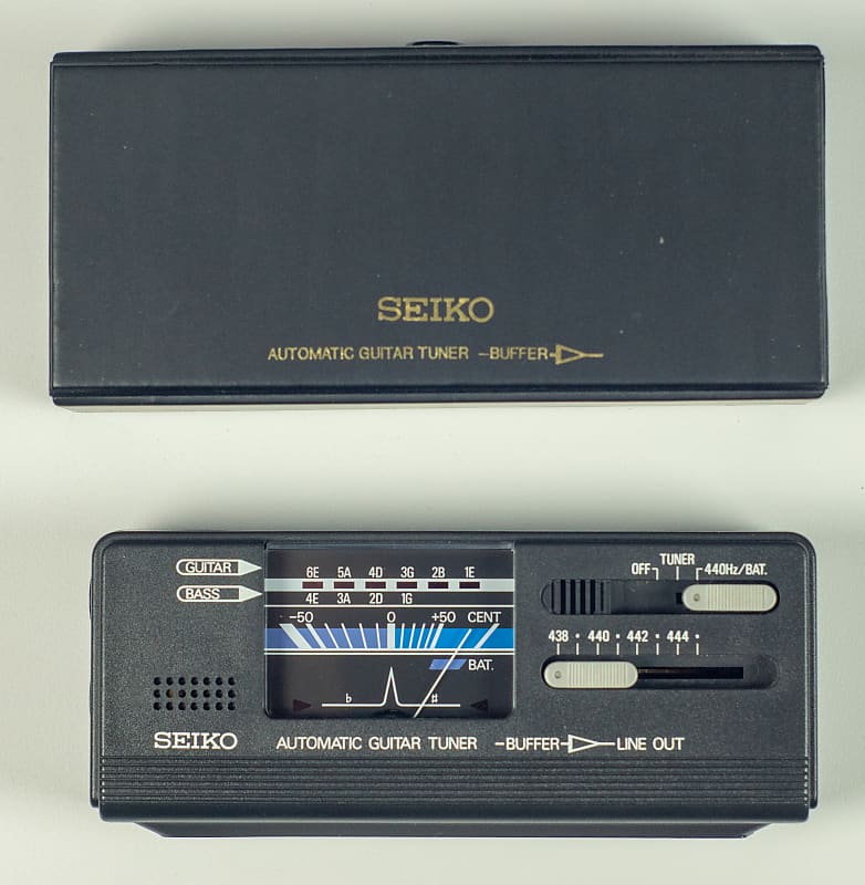 Seiko Automatic Guitar Tuner - Buffer ST-388 w/ Case Tested & | Reverb