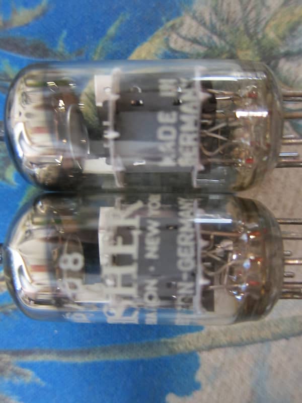 Pr Telefunken ECC85 6AQ8 Preamp Driver Tubes,1960,Germany | Reverb