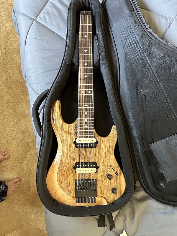 Kiesel Osiris O7 - Black Limba/ Swamp Ash Chambered Clear | Reverb