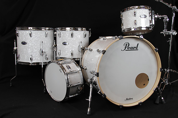 Pearl Ltd Edition Master Maple Complete Shell Pack 2018 White | Reverb