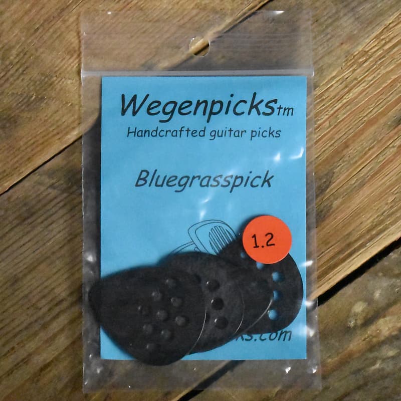 Wegenpicks 1.20mm Black Bluegrass Pick - 4 Pack - BG120B | Reverb