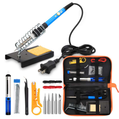Anbes Soldering Iron Kit 60W Adjustable Temperature 5 pcs | Reverb