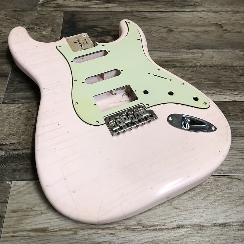 Franchin Mercury guitar body FADED SHELL PINK nitro | Reverb Canada