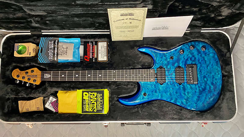 2022 Ernie Ball Music Man EBMM JP15 - Diablo Blue | Reverb