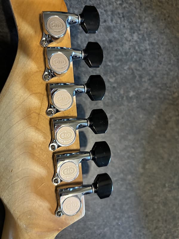 Gotoh 510 tuners 6 in-line black and chrome right handed | Reverb