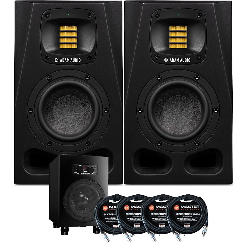 Adam Audio A4V 4-Inch Active Studio Monitors (Pair) w/ Sub8 | Reverb