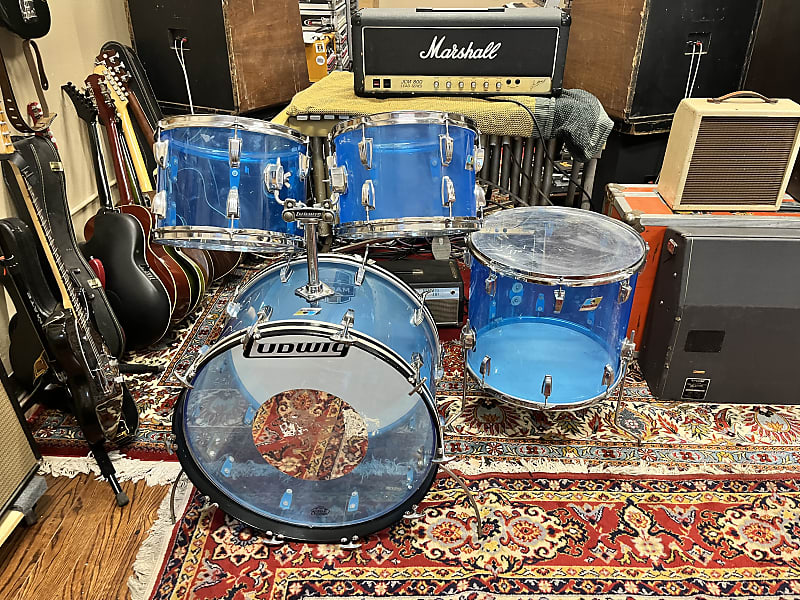Ludwig Vistalite Big Beat 4 Pc Kit 13x9,14x10, 18x16, 24x14 | Reverb