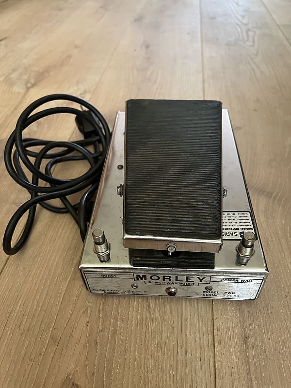 Morley Tel-Ray Power Wah Boost PWB 1970s Silver Vintage | Reverb
