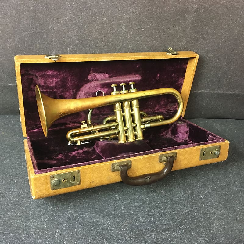 Vintage F.E. Olds & Son Ambassador Cornet | Reverb