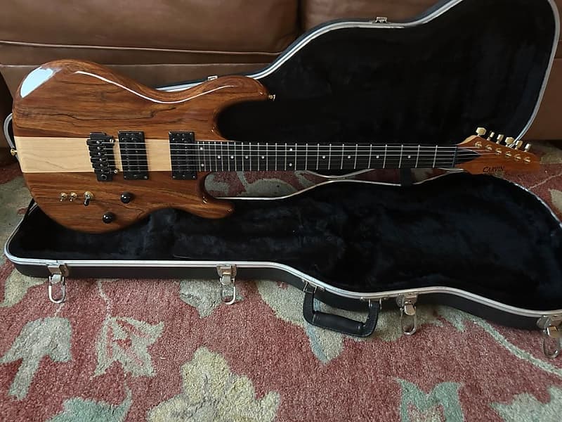 Gorgeous Carvin DC127 Strat Guitar Walnut & Maple Stainless | Reverb