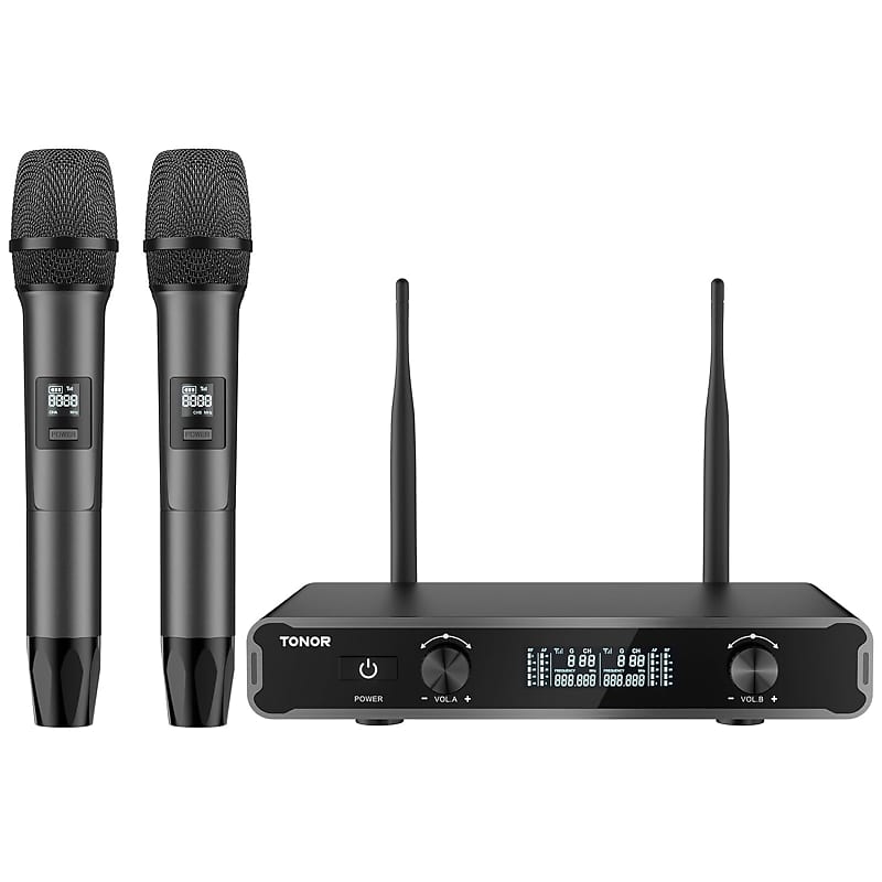 Wireless Microphones, Cordless Dual Handheld Dynamic | Reverb UK