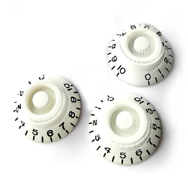 Top Hat Speed Control Knobs – White - 3x Knob | Reverb