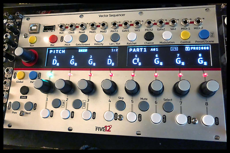 Five12 Vector Sequencer (Eurorack) Silver w/ box | Reverb