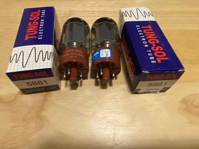 Tung-Sol Matched 5881 Power Tubes | Reverb
