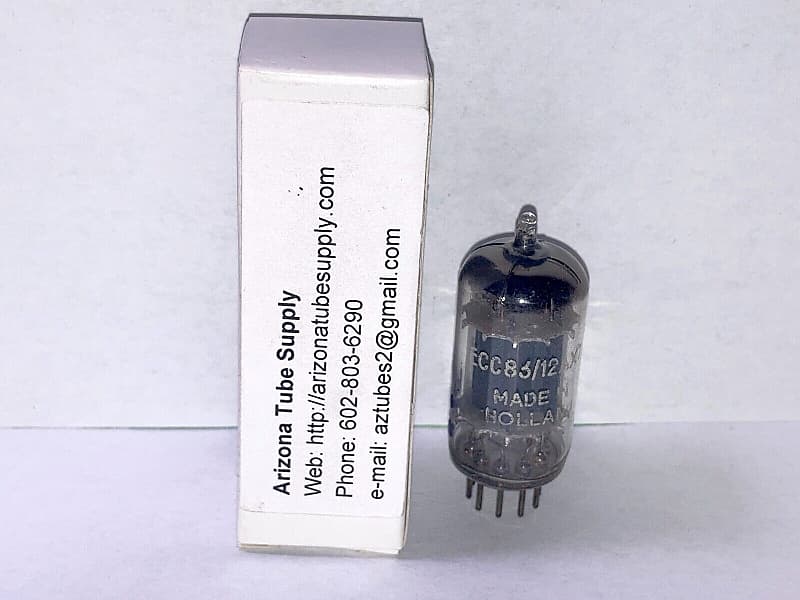1957 Amperex 12AX7 ECC83 Long Plate Foil Getter Tube, High | Reverb