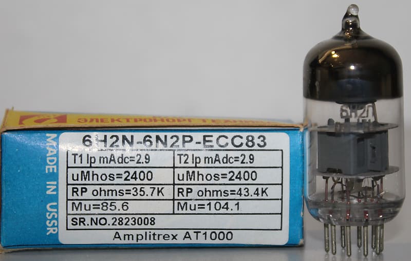 6H2N 6N2P ECC83 MADE IN USSR AMPLITREX TESTED #2823008 | Reverb