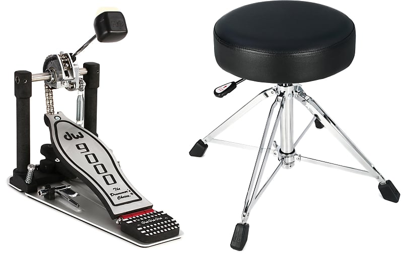 DW DWCP9000 9000 Series Single Bass Drum Pedal Bundle with DW | Reverb