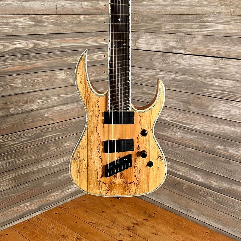 B.C Rich Shredzilla 7 String Prophecy Guitar Fanned Spalted | Reverb