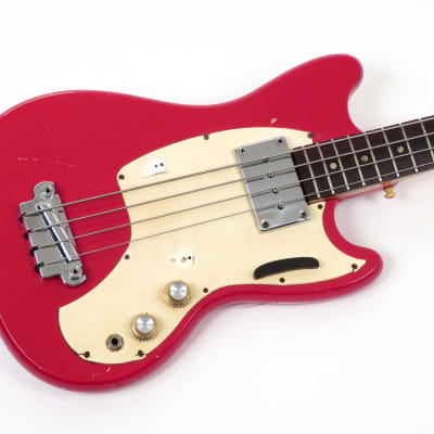 1968 Kalamazoo Gibson KB-1 Bass - Red - EB0 Pickup | Reverb