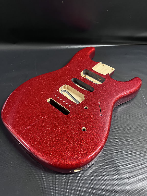 Warmoth Stratocaster Body HSH Rear-Loaded 2010's - Red | Reverb
