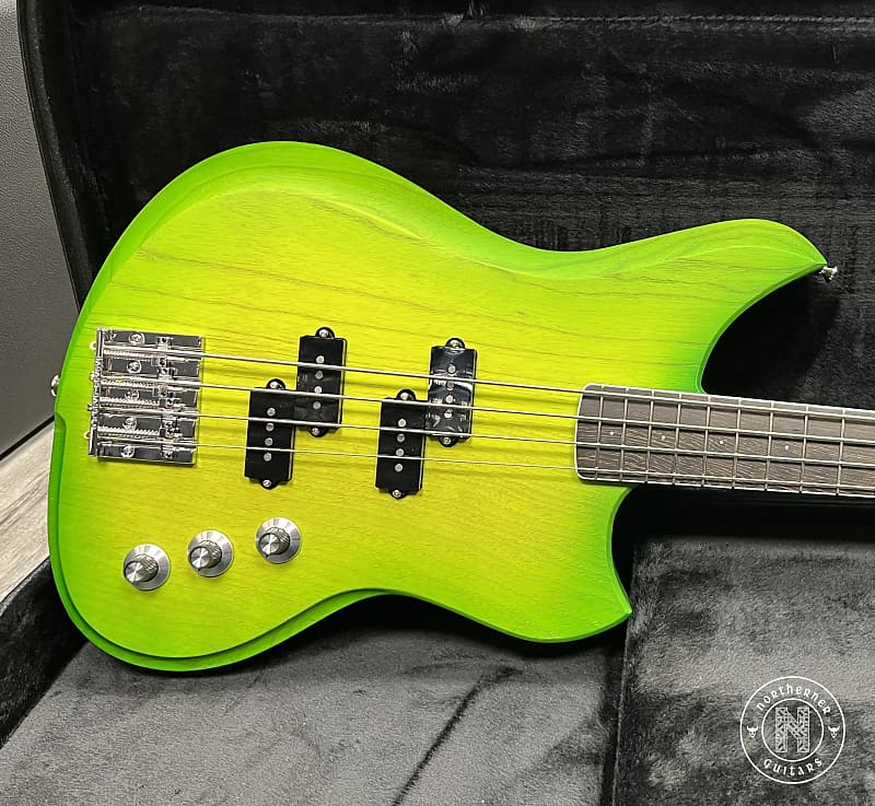 Dunable Yeti Bass 2023 Neon Green Burst | Reverb