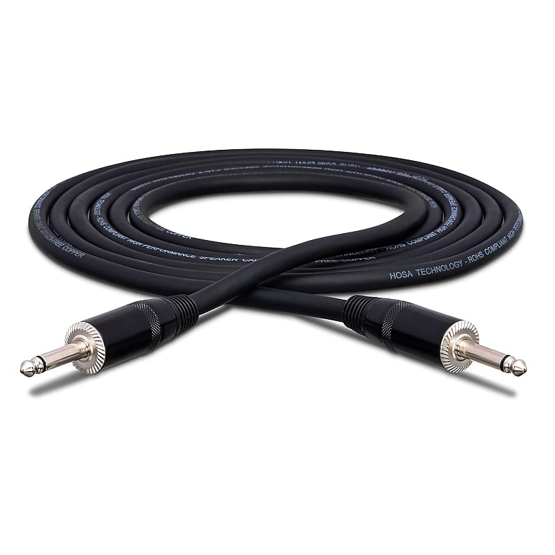 Speaker Cables Rean 1/4 Inch Ts - (50 Feet) (Black) | Reverb