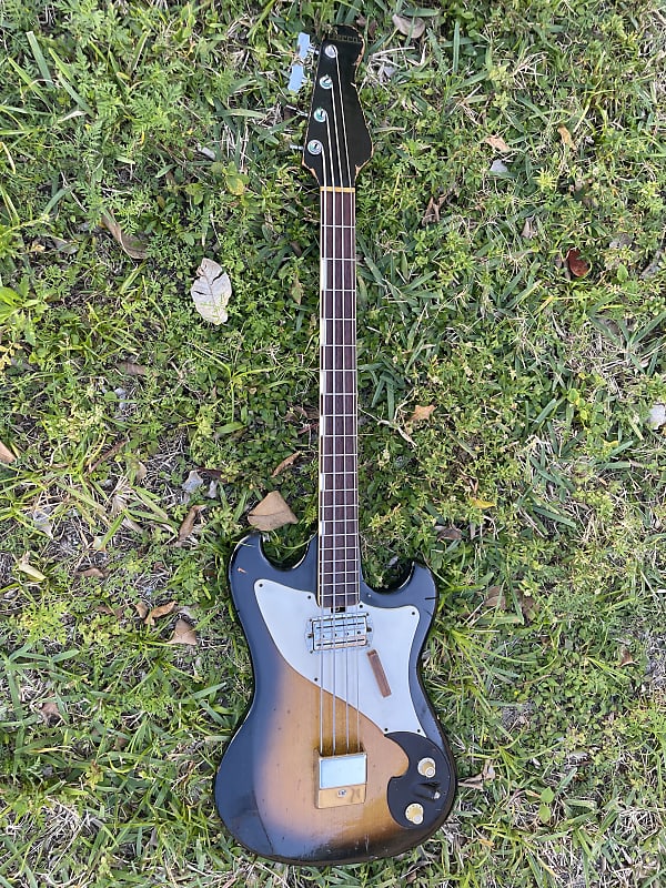 Decca One pickup vintage Japan bass guitar 1965 ? - Tobacco | Reverb