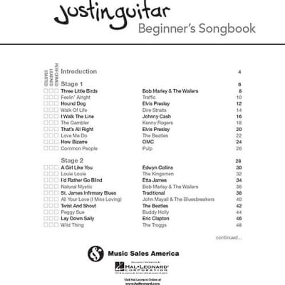 JustinGuitar Beginner's Songbook - 100 Classic Songs | Reverb
