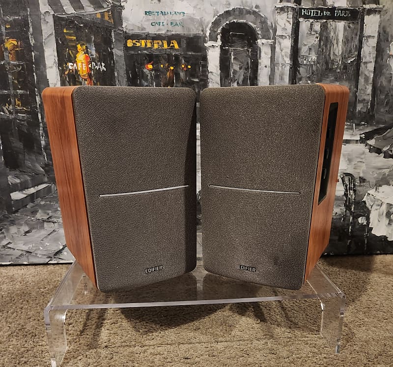 Edifier Edifier R1280T Powered Bookshelf Speakers 2000 - Wood | Reverb