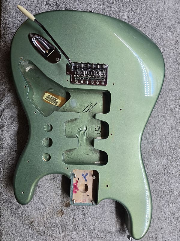 FENDER MIM STRATOCASTER BODY - JADE GREEN | Reverb