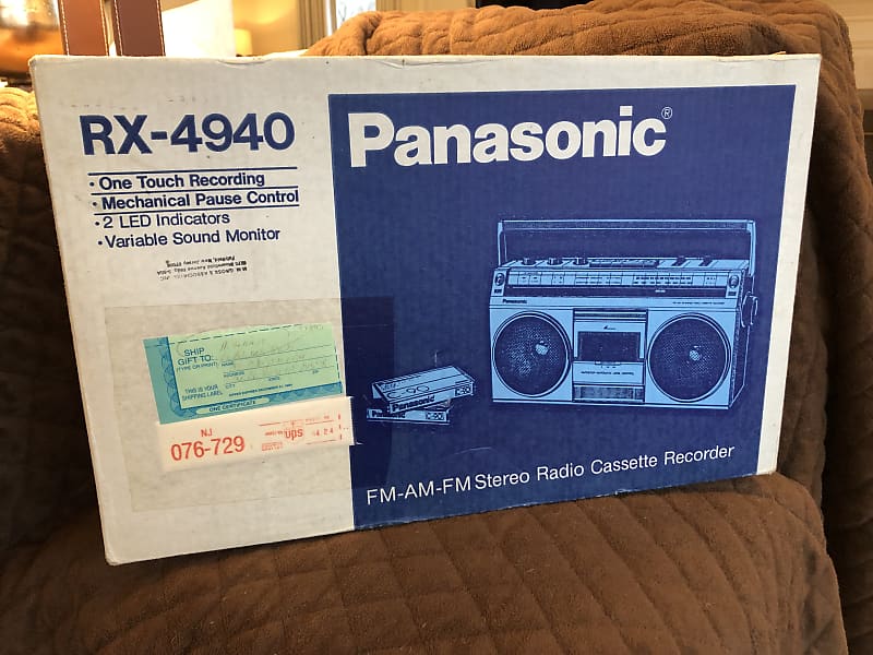 Vintage Panasonic RX-4940 AM-FM Stereo Radio Cassette | Reverb