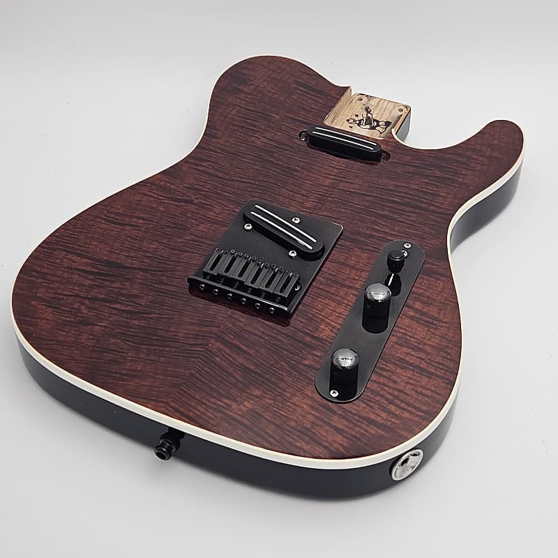 Warmoth 4A Flamed Telecaster Body Loaded W/Joe Barden Tele | Reverb