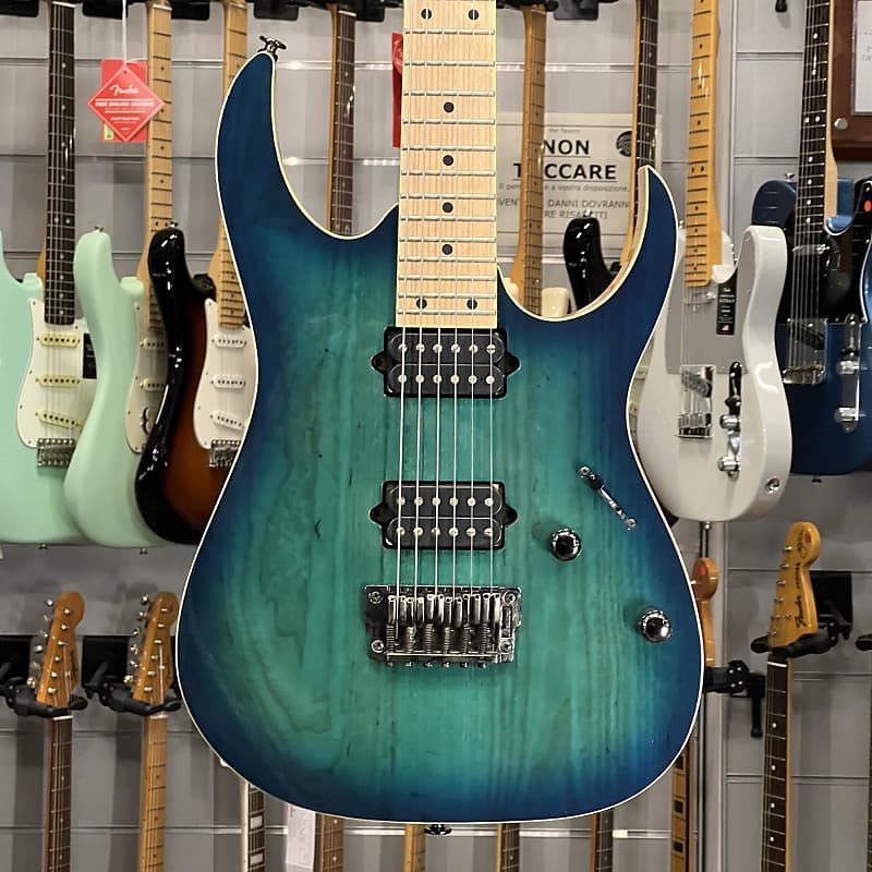 Ibanez Rg652 Ahmfx Prestige Japan Ngb Nebula Green Burst | Reverb