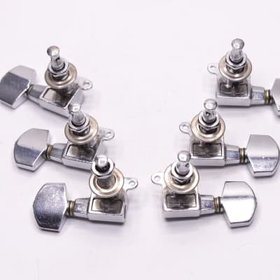 Vintage RARE 1980s Gotoh Tuners Tuning Pegs Chrome 3x3 Set | Reverb