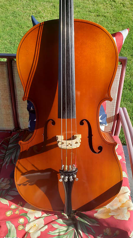 Karl Knilling German Handmade student Cello 3/4 with bow | Reverb