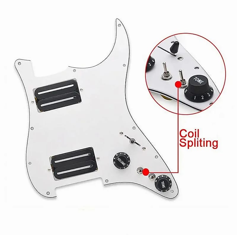 HH Guitar Stratocaster Strat Style Loaded Prewire Pickguard | Reverb