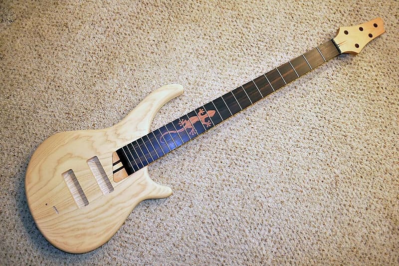 NEW! Warmoth Gecko 5 String Bass Body & Neck, Unfinished | Reverb