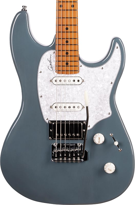 Godin Session T-Pro Electric Guitar - Arctik Blue with Maple | Reverb