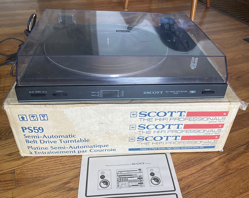 Scott PS59 Turntable with Audio Technica Cartridge | Reverb